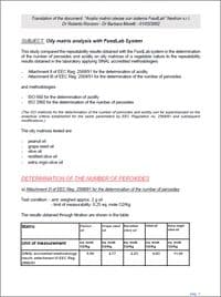 Validation of Peroxide Value and Free Fatty Acids in Vegetable Oils ...